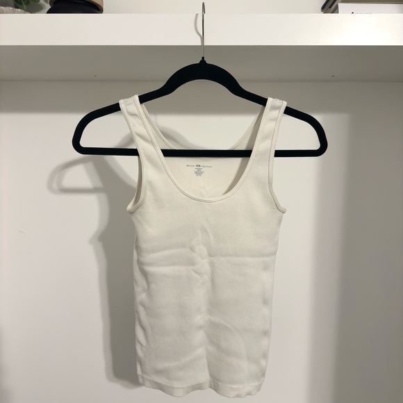 Brandy Melville | Tops | Brandy Melville Cream Ribbed Tank Top | Poshmark